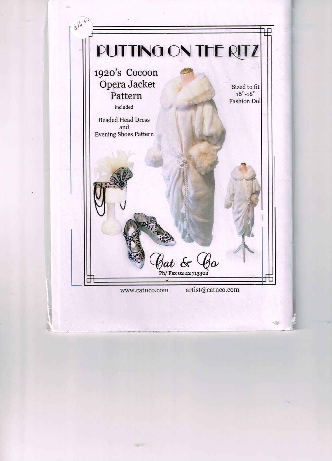 Catherine Mather-cat & Co Porcelain Doll Clothing for Sizes 1618 Dolls ...
