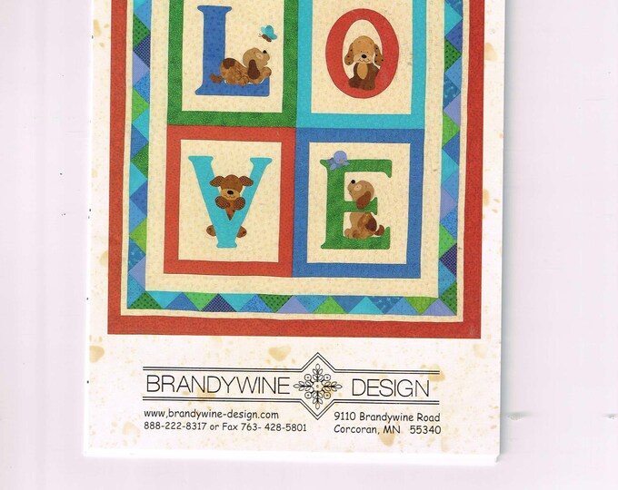 MIP Brandywine Design-a11 Puppy Love Quilt Pattern 41" X 45" - Etsy
