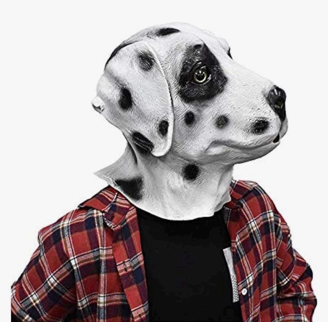 Dalmatian new Full Head Latex Mask by Hengyutomask - Etsy