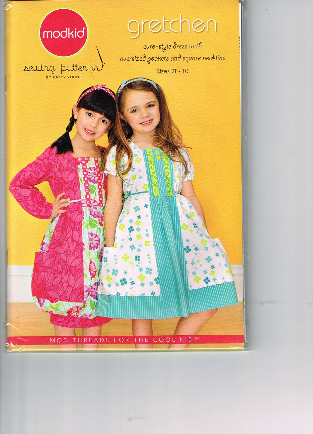 MIP Modkid Sewing Pattern: Gretchen Euro Style Dress With Oversized ...