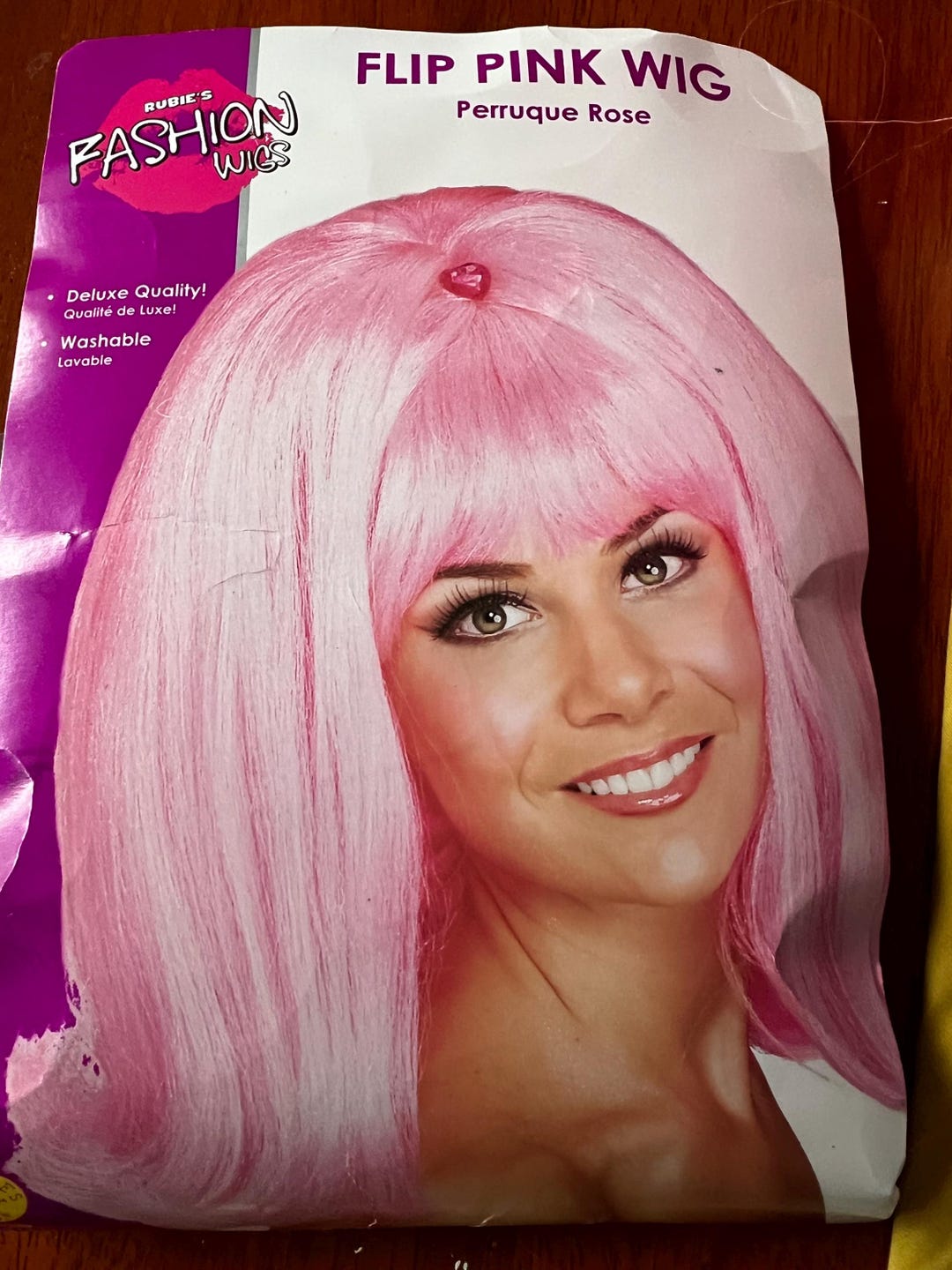 Rubies Fashion Wigs: Women’s Flip Pink Wig (new)-one Size Fits Most - Etsy