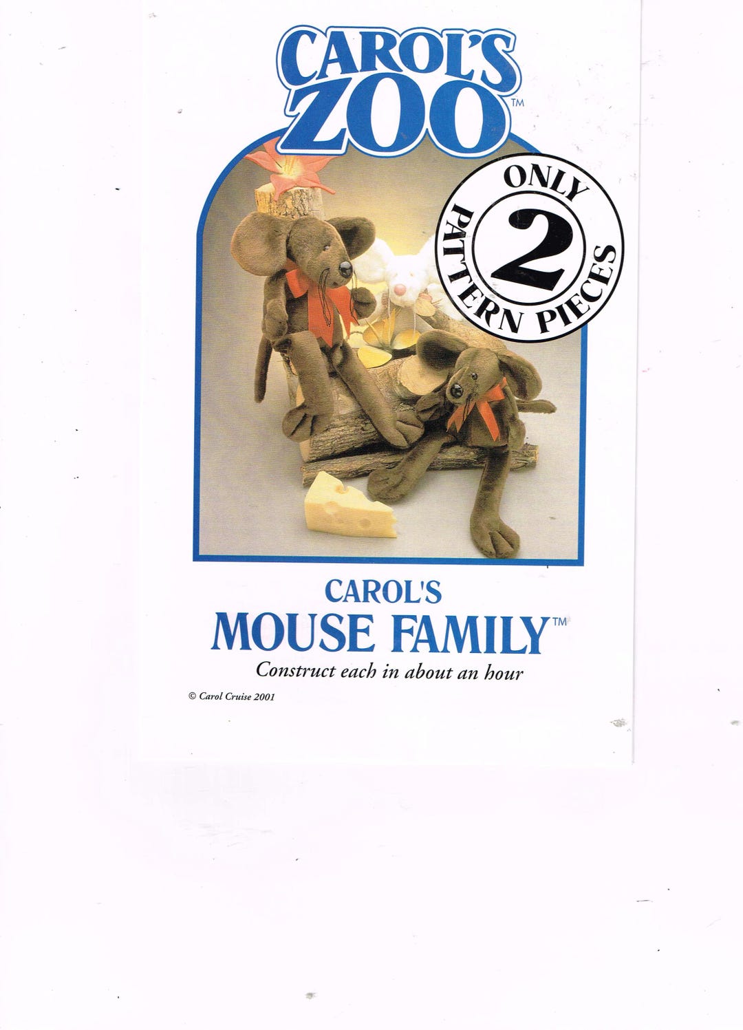 MIP Carol's Zoo Mouse Family Created by Carol Cruise. Bonus Includes 3 ...