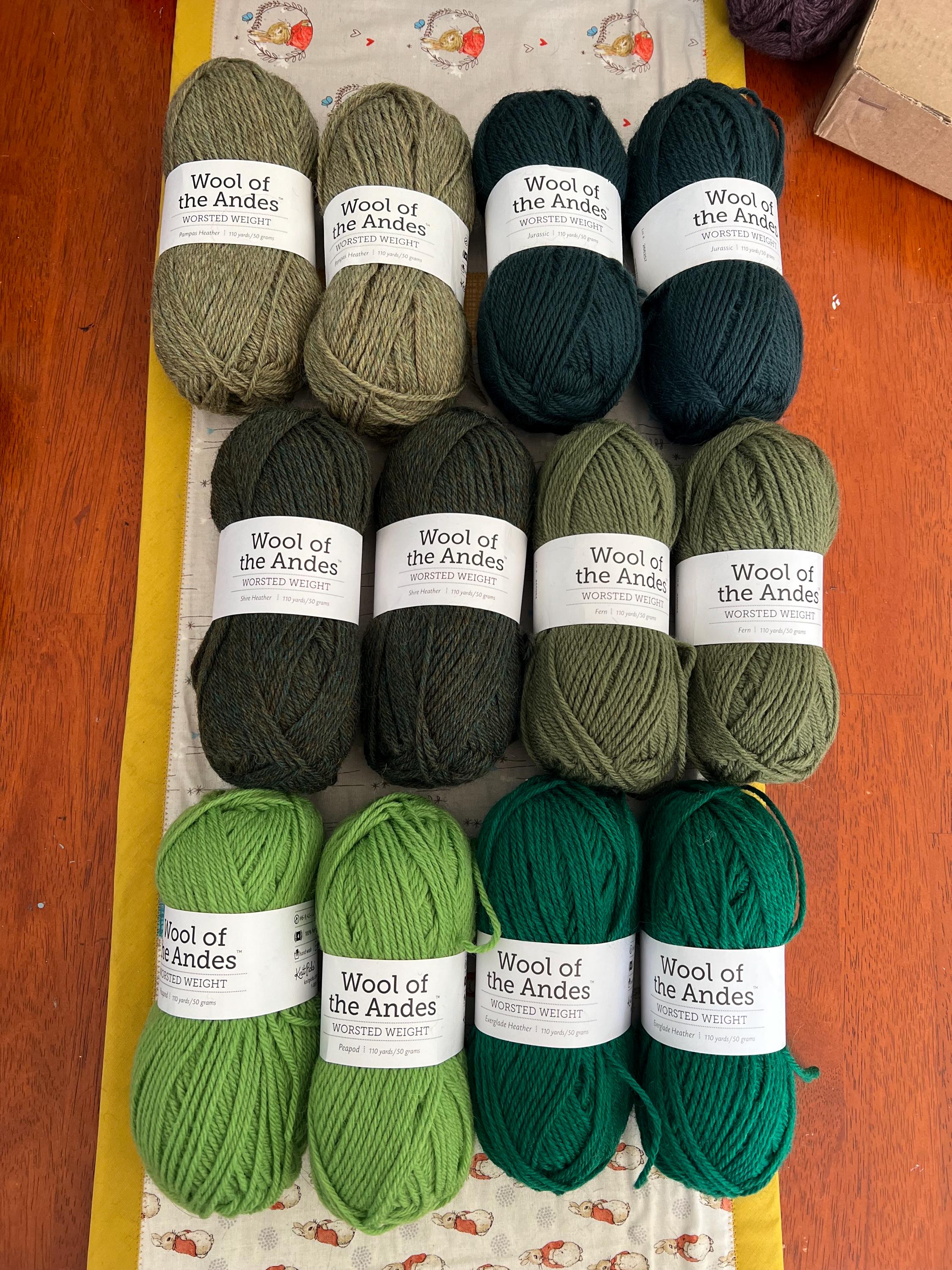 New Knit Picks Wool of the Andes 2-pack Shades of Green Part 1 - Etsy