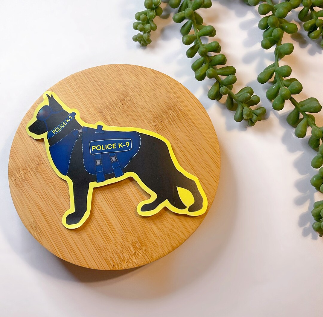 Dog Stickers Police K9. Sticker Vinyl, Waterproof Sticker for Water ...