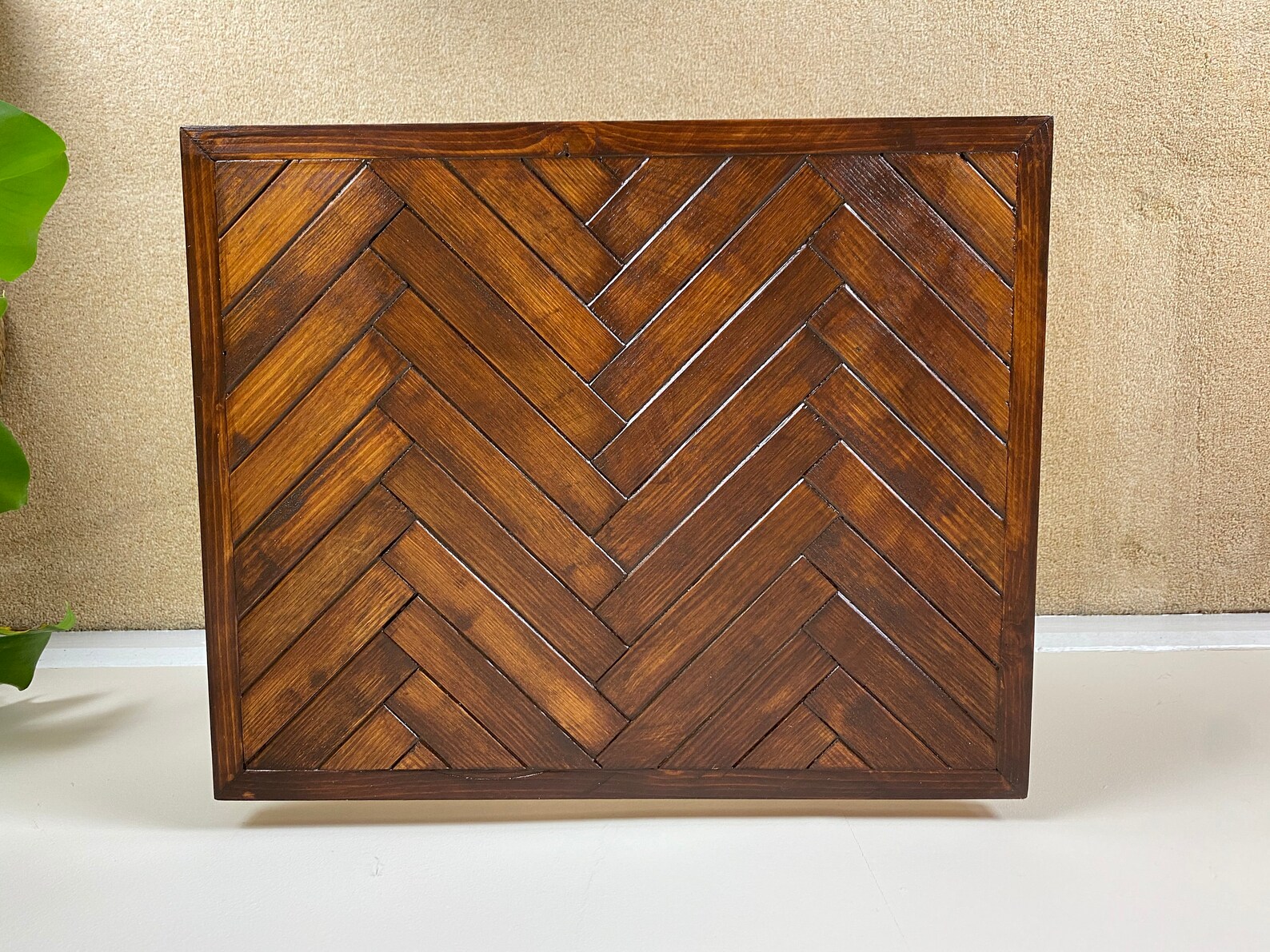 Up-cycled Herringbone Side Table With Hairpin Legs, Coffee, Table ...