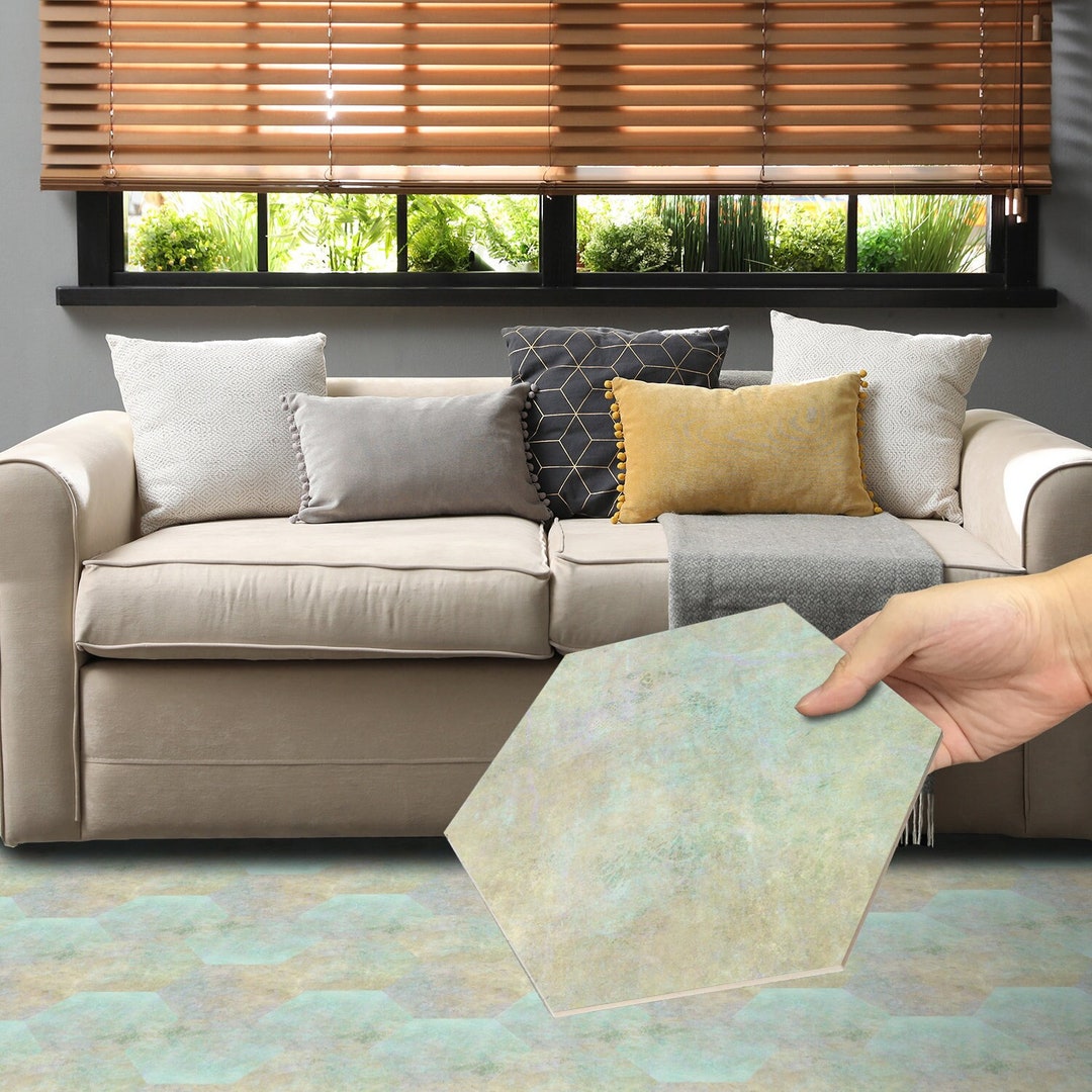Floor Tile Sticker Peel and Stick Hexagonal Flooring Decal - Etsy
