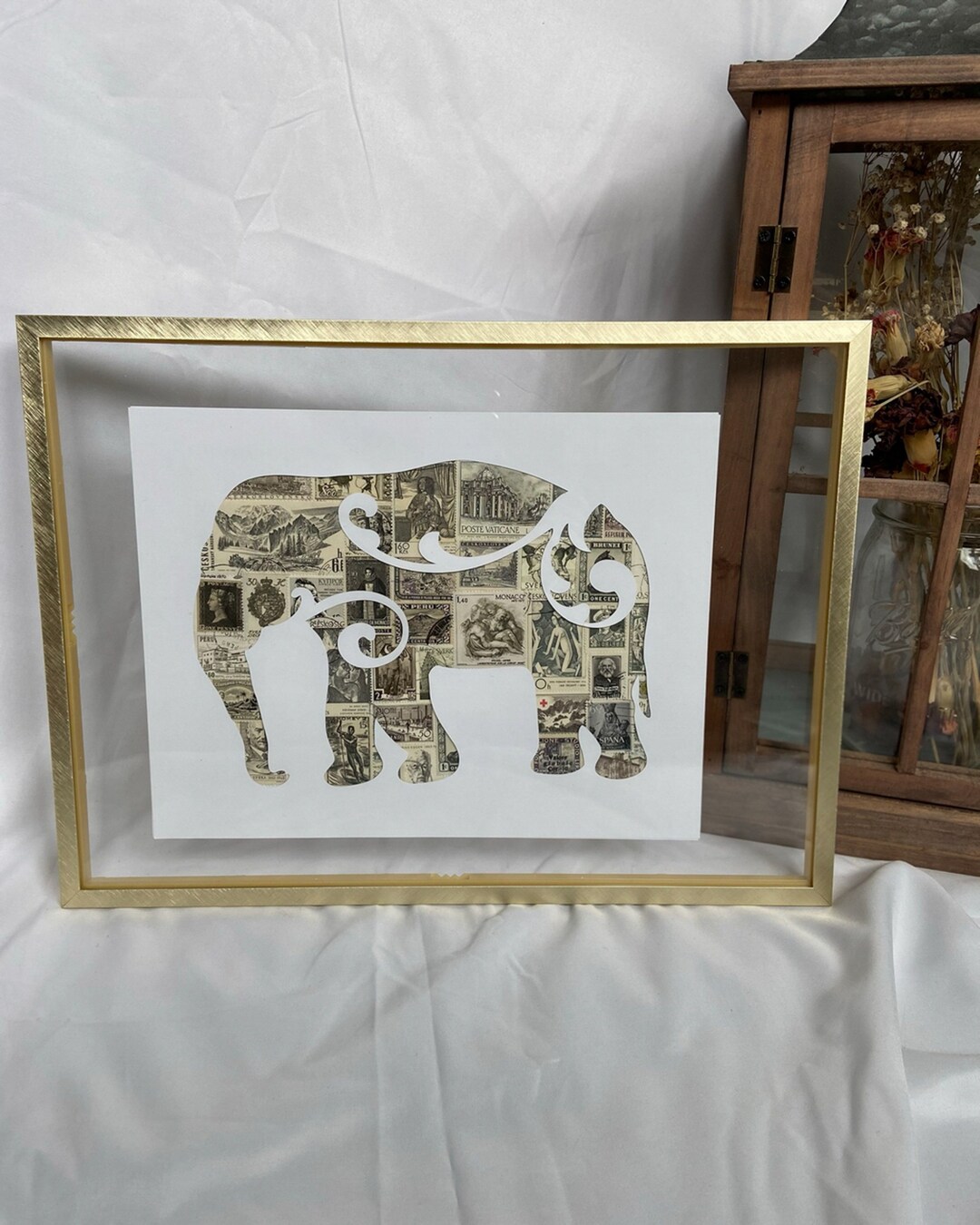 Postage Stamp Wall Art, Postage Stamp Art Collage, Postage Stamp Art ...