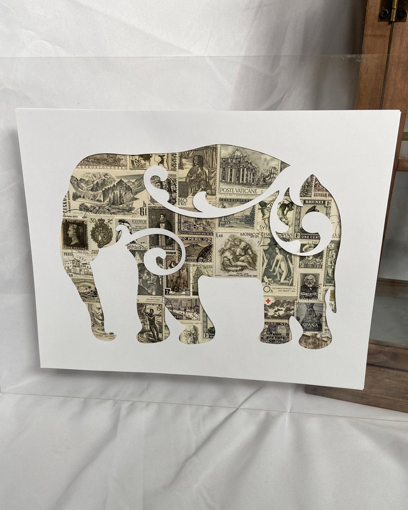 Postage Stamp Wall Art, Postage Stamp Art Collage, Postage Stamp Art ...