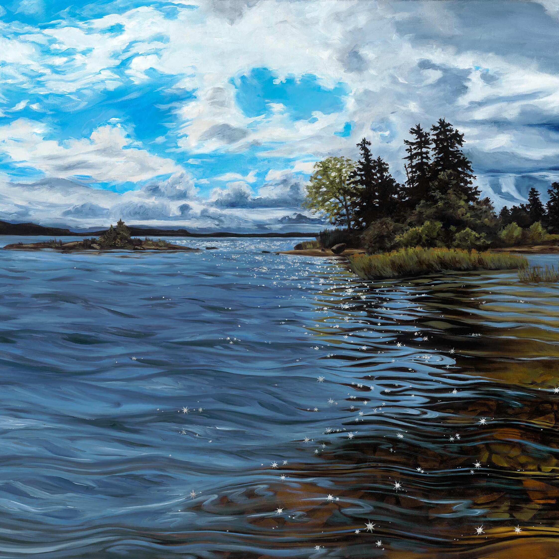 Underwater Rocks and Rolling Lake Waves Giclee Wall Art Print - Etsy