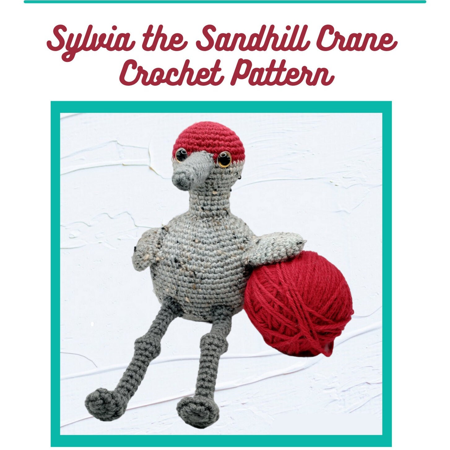 PDF Sylvia the Sandhill Crane PATTERN - Etsy