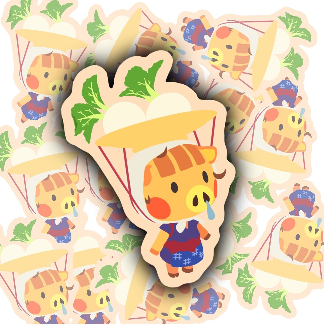Animal Crossing Daisy Mae Sticker, Vinyl Sticker, Animal Crossing New ...
