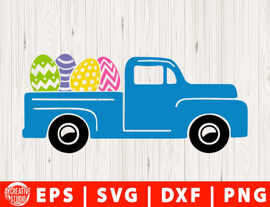 Easter Truck Svg Png Dxf Easter Svg Peeps Svg Easter Eggs Svg - Etsy