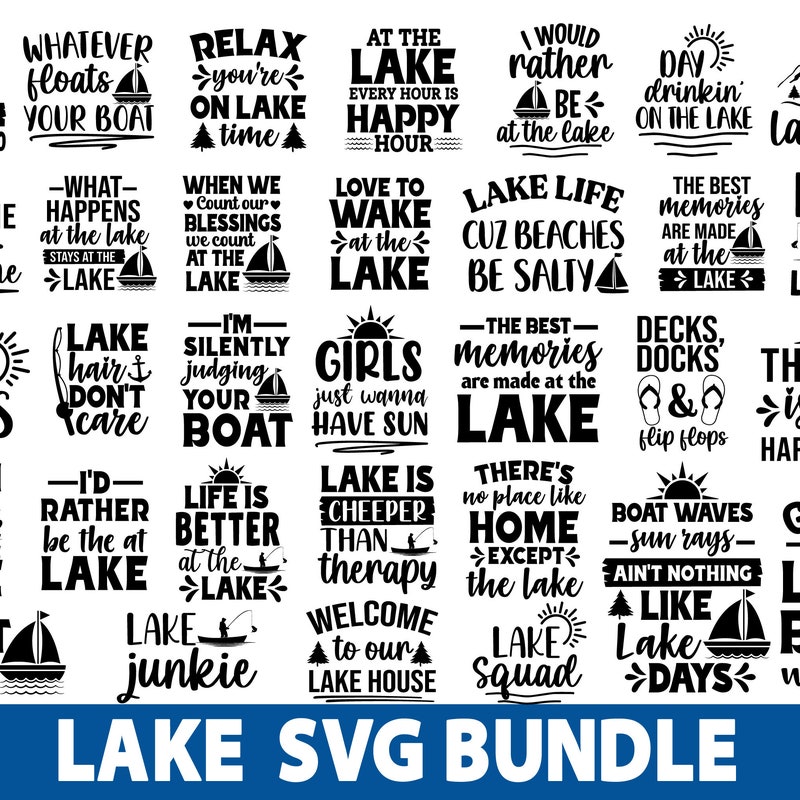 Lake Svg - Etsy