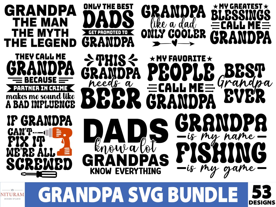 Grandpa SVG Bundle, Best Grandpa SVG, Promoted to Grandpa SVG ...