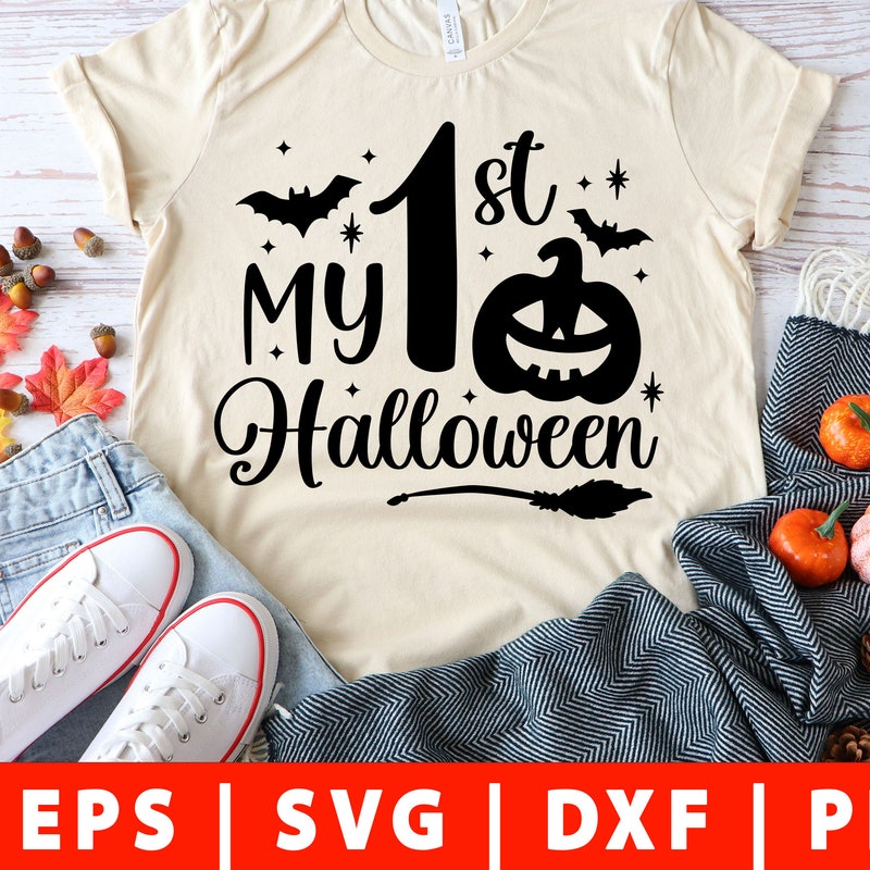 My First Halloween Svg - Etsy