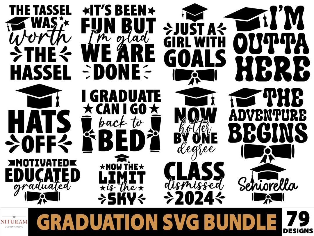 Graduation 2024 SVG Bundle, Graduation Svg, Senior Graduation Svg ...