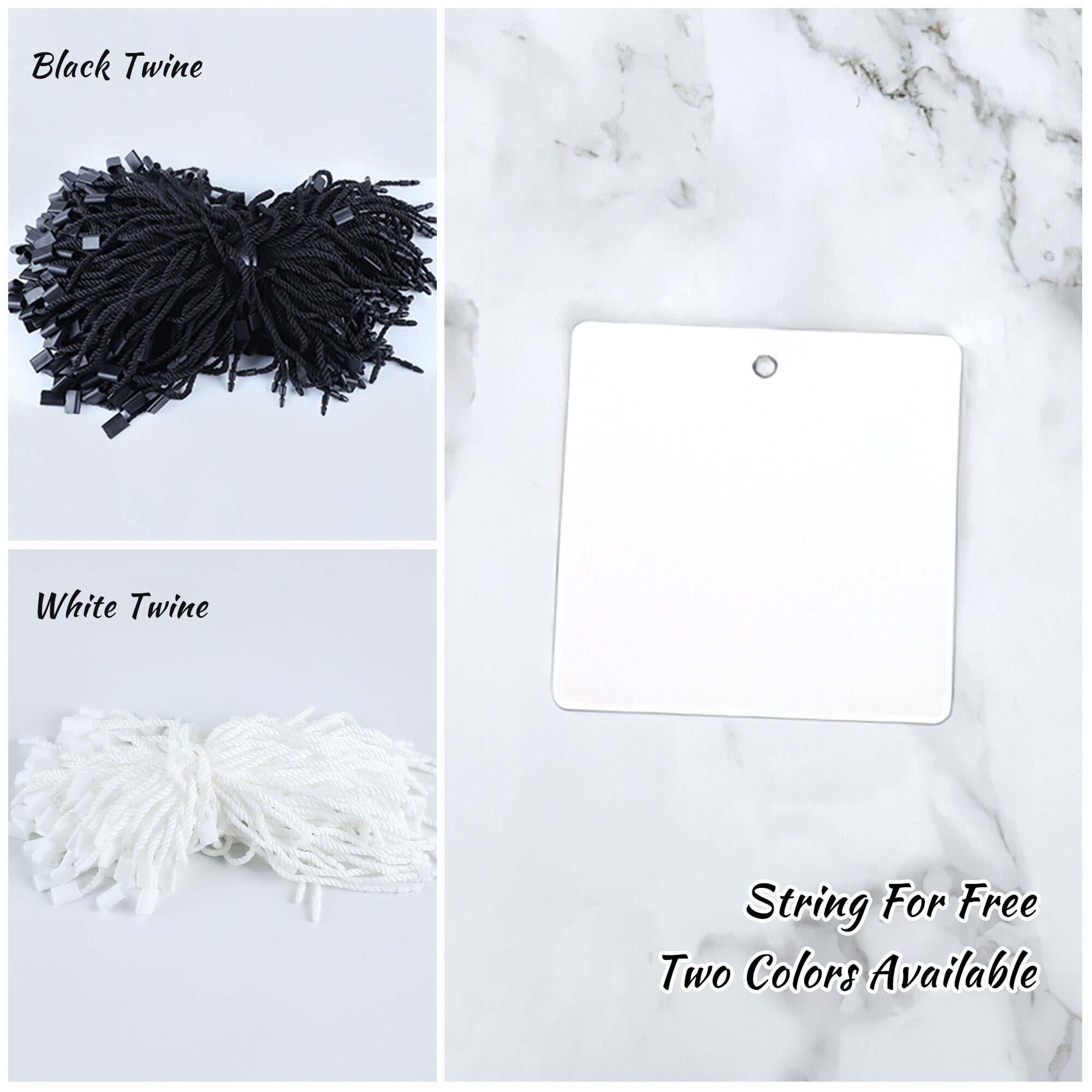 2.3 Custom Square Hang Tags thickness 300 GSM, Square Tags With Rounded ...