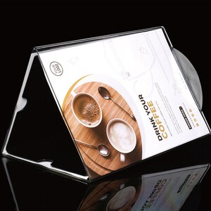 Custom 3-sided Sign Holder With Revolving Base,3 Grid Rotating Poster ...