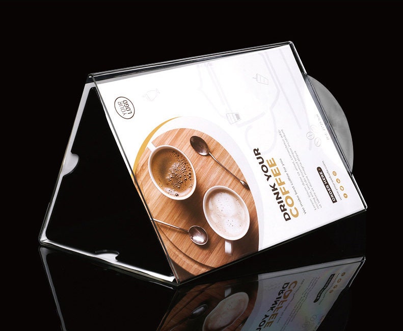 Custom 3-sided Sign Holder With Revolving Base,3 Grid Rotating Poster ...