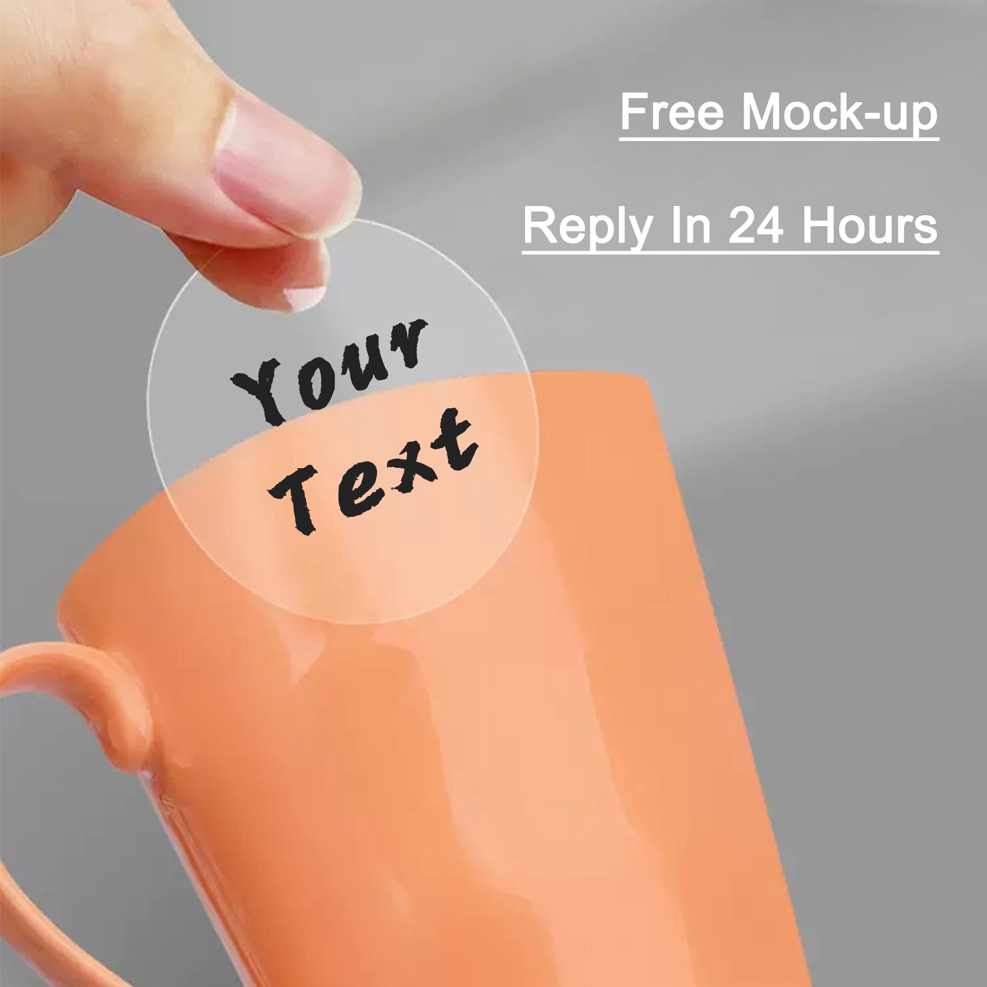 Custom Clear Labels/stickers, Personalized Circle Labels, Great Quality ...