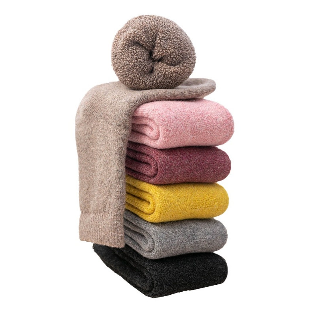 Natural Colour Women CASHMERE SOCKS Soft Bed Socks Thermal - Etsy UK