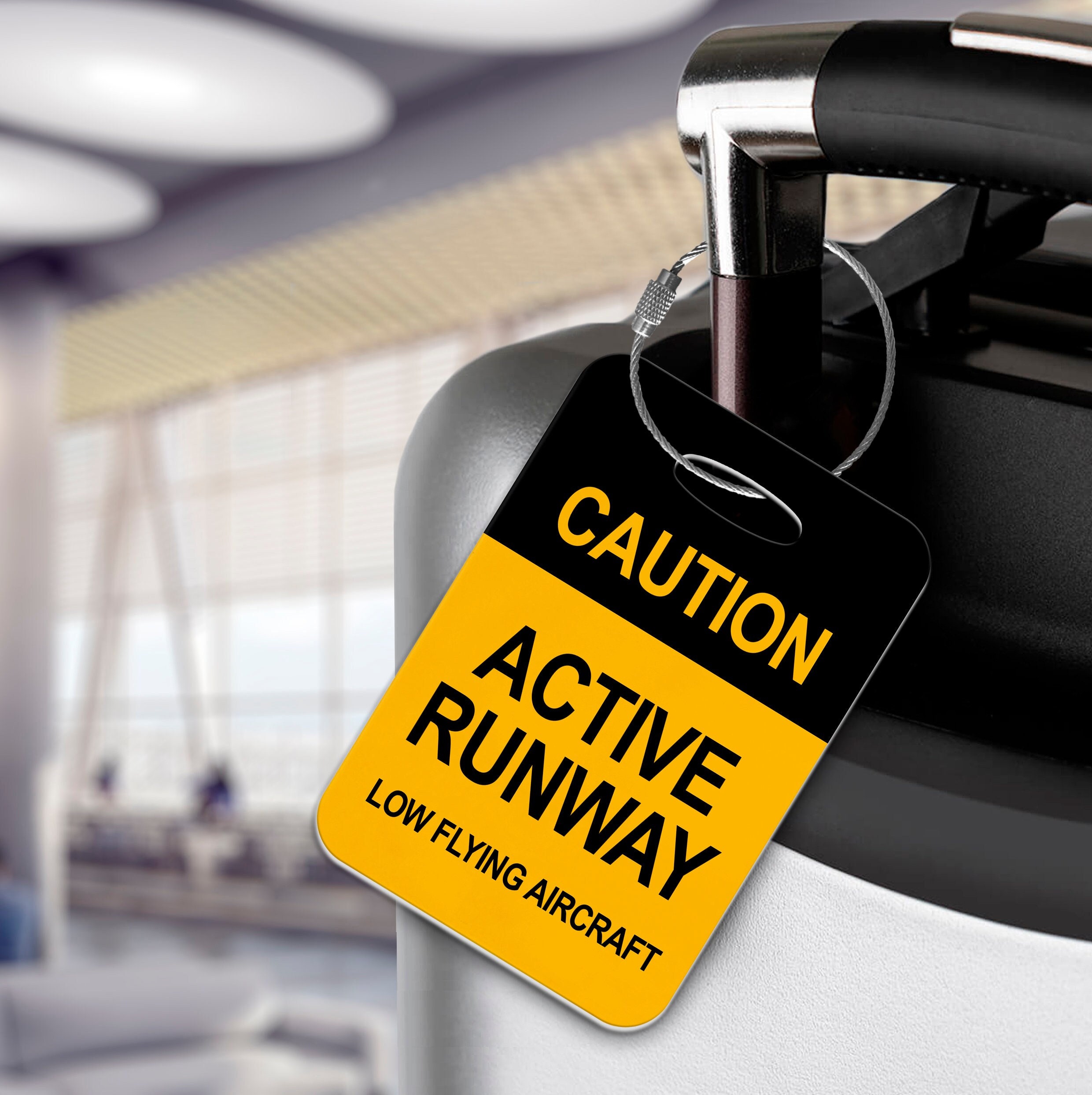 Active Runway Sign Luggage Tag - Airport, Airlines, Cabin Crew ...