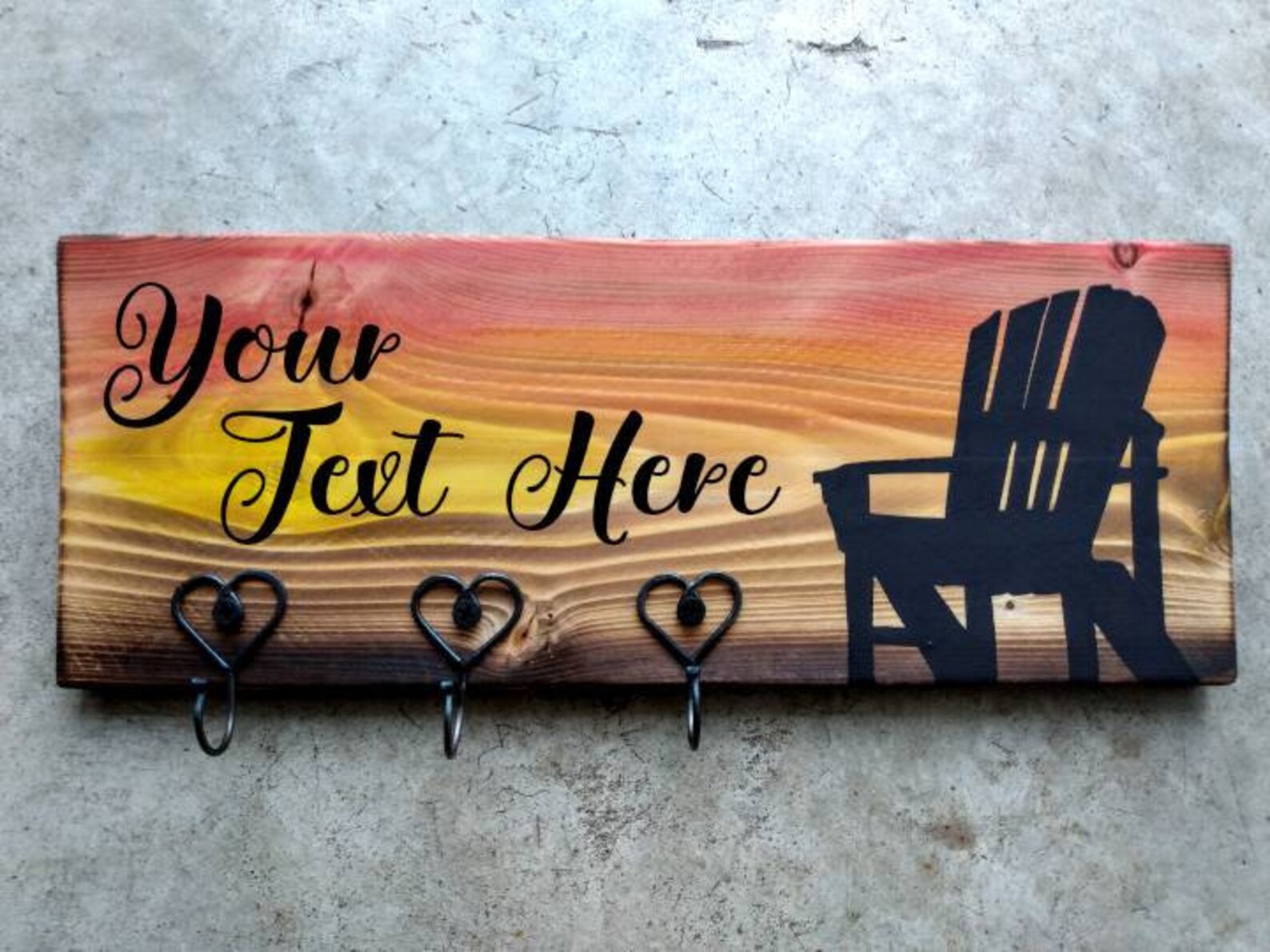 Custom Welcome Sign and Key Hook Board Muskoka Chair Cottage Lake Theme ...