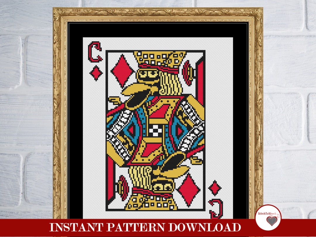 MST3K Crow of Diamonds Cross Stitch Pattern (digital PDF Download) - Etsy