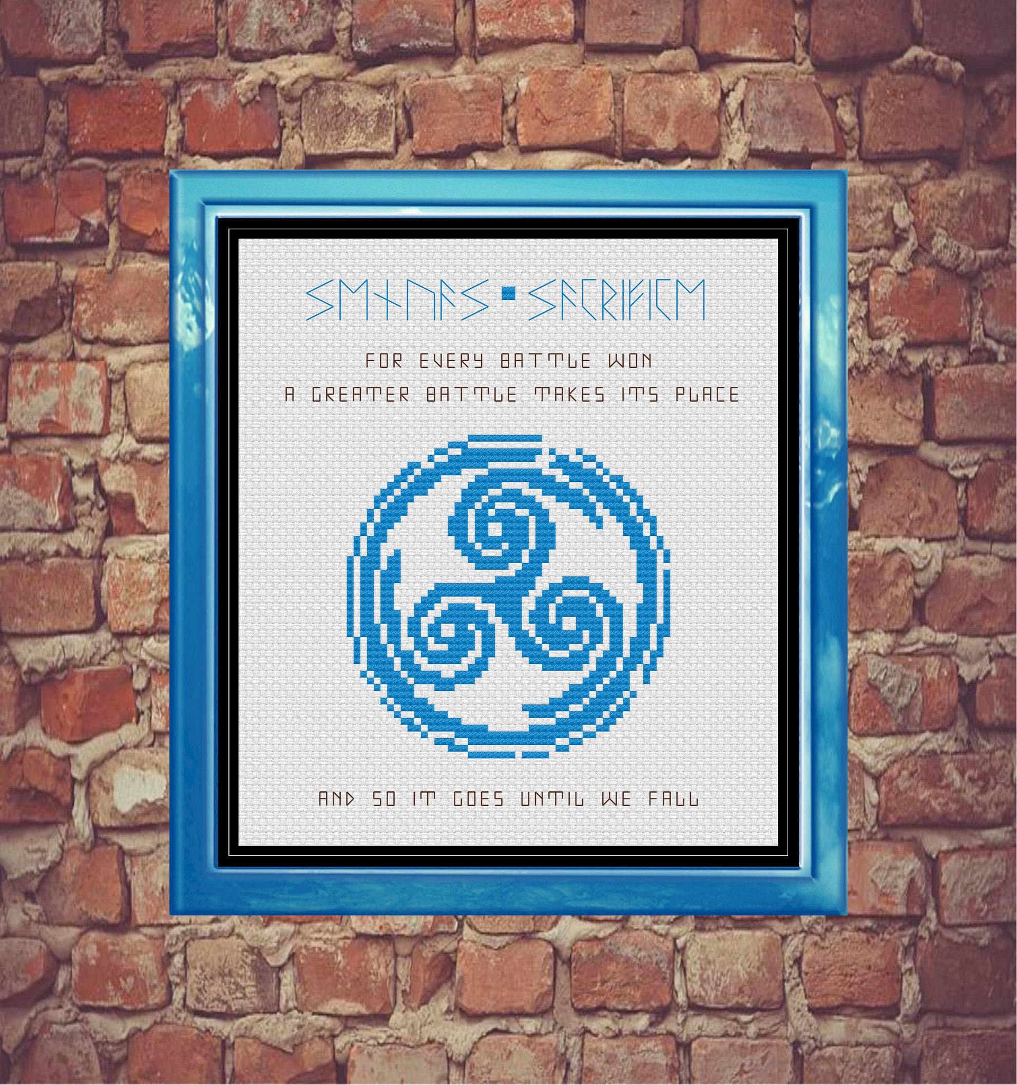 Hellblade Senua's Sacrifice Trisagion Cross-stitch Backstitch Pattern ...