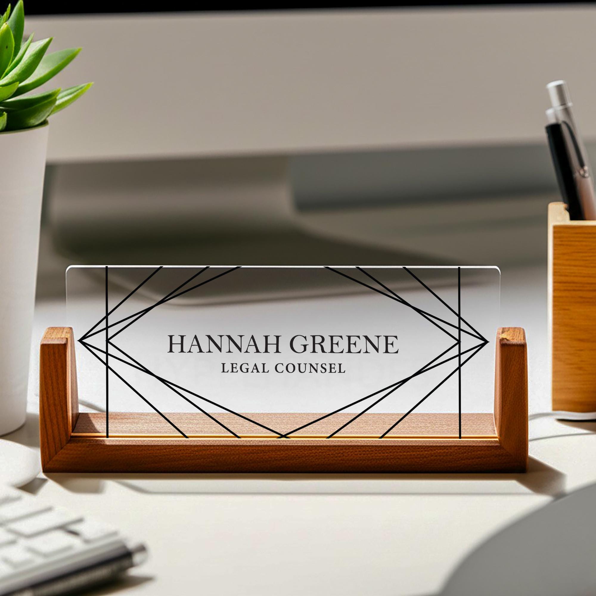 Personalized Office Desk Sign for Professionals, Teacher, Doctor ...