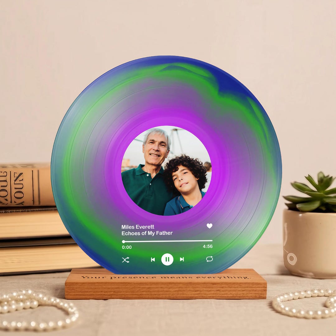 Custom Song Photo Vinyl Record - Dad Gift From Daughter - Personalized ...