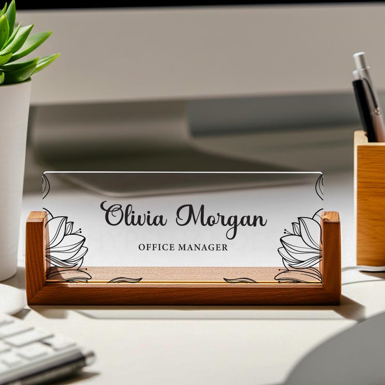 Personalized Office Desk Sign for Professionals, Teacher, Doctor ...