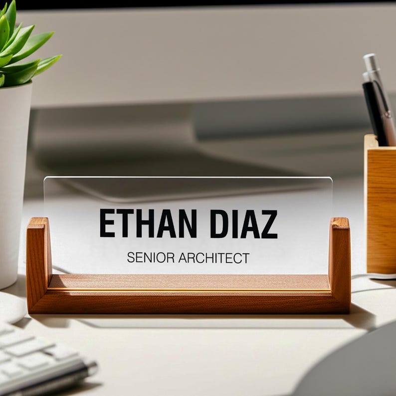 Personalized Office Desk Sign for Professionals, Teacher, Doctor ...