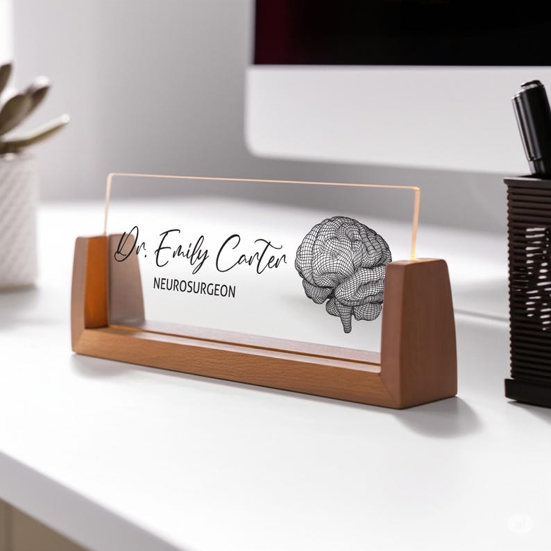 Heart Surgeon Personalized Name Plate - Unique Doctor Gift - Heart ...