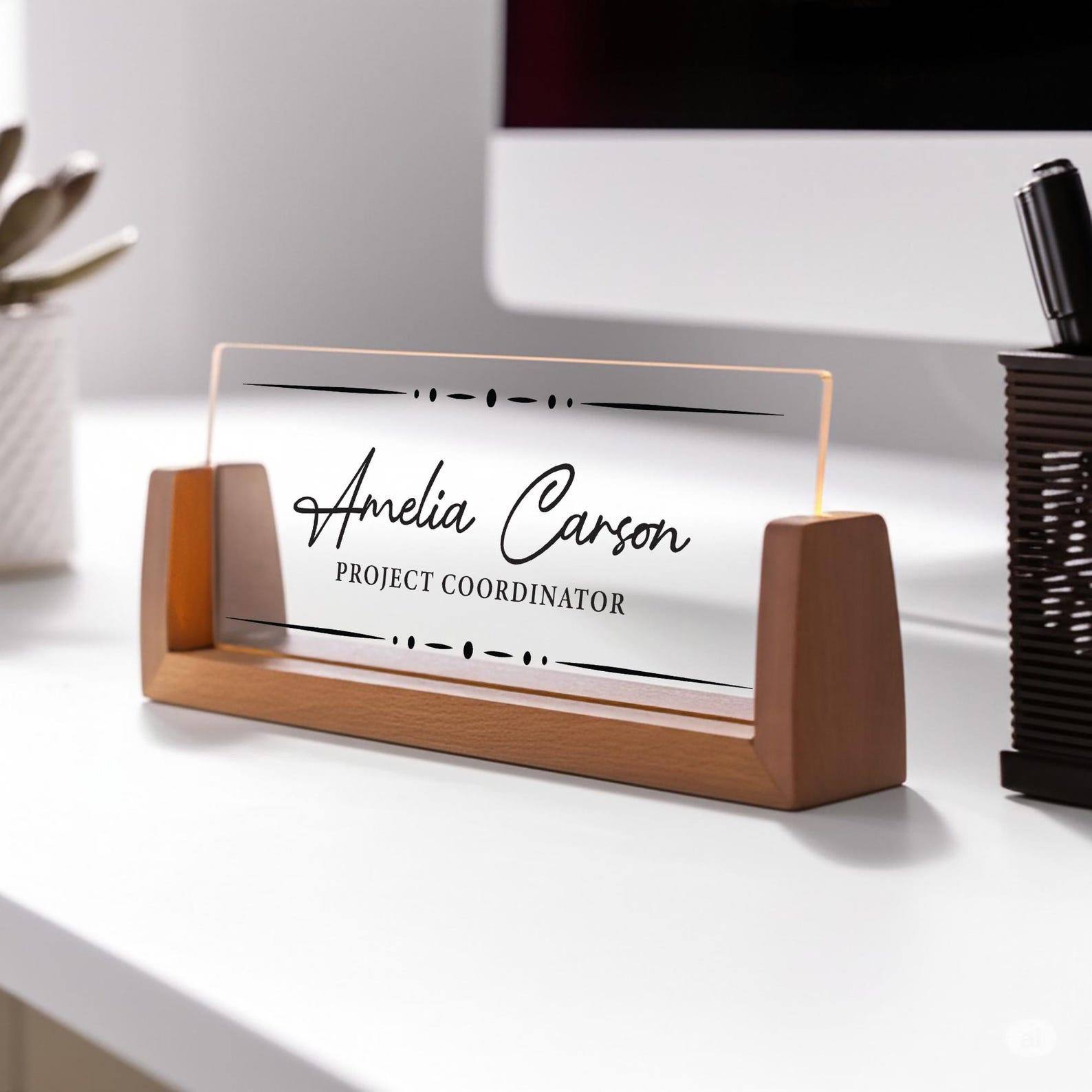 Personalized Office Desk Sign for Professionals, Teacher, Doctor ...