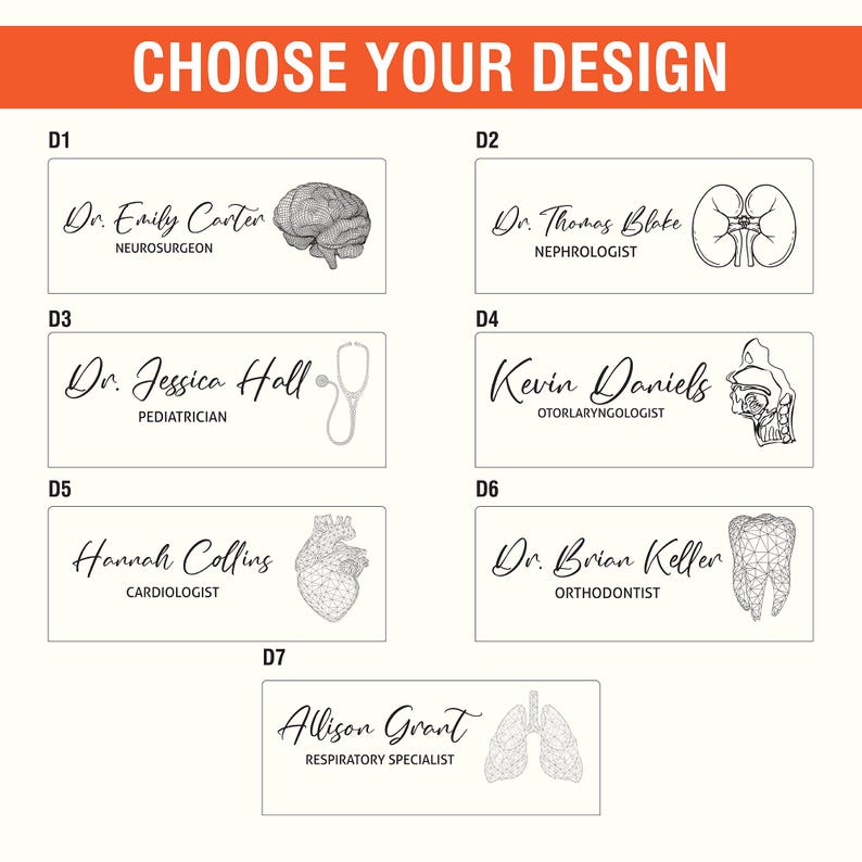Heart Surgeon Personalized Name Plate - Unique Doctor Gift - Heart ...