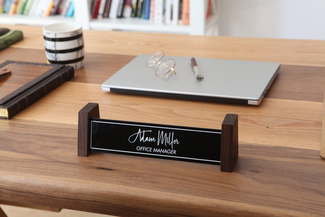 Executive Personalized Desk Name Plate - Custom Name Plate - Custom ...