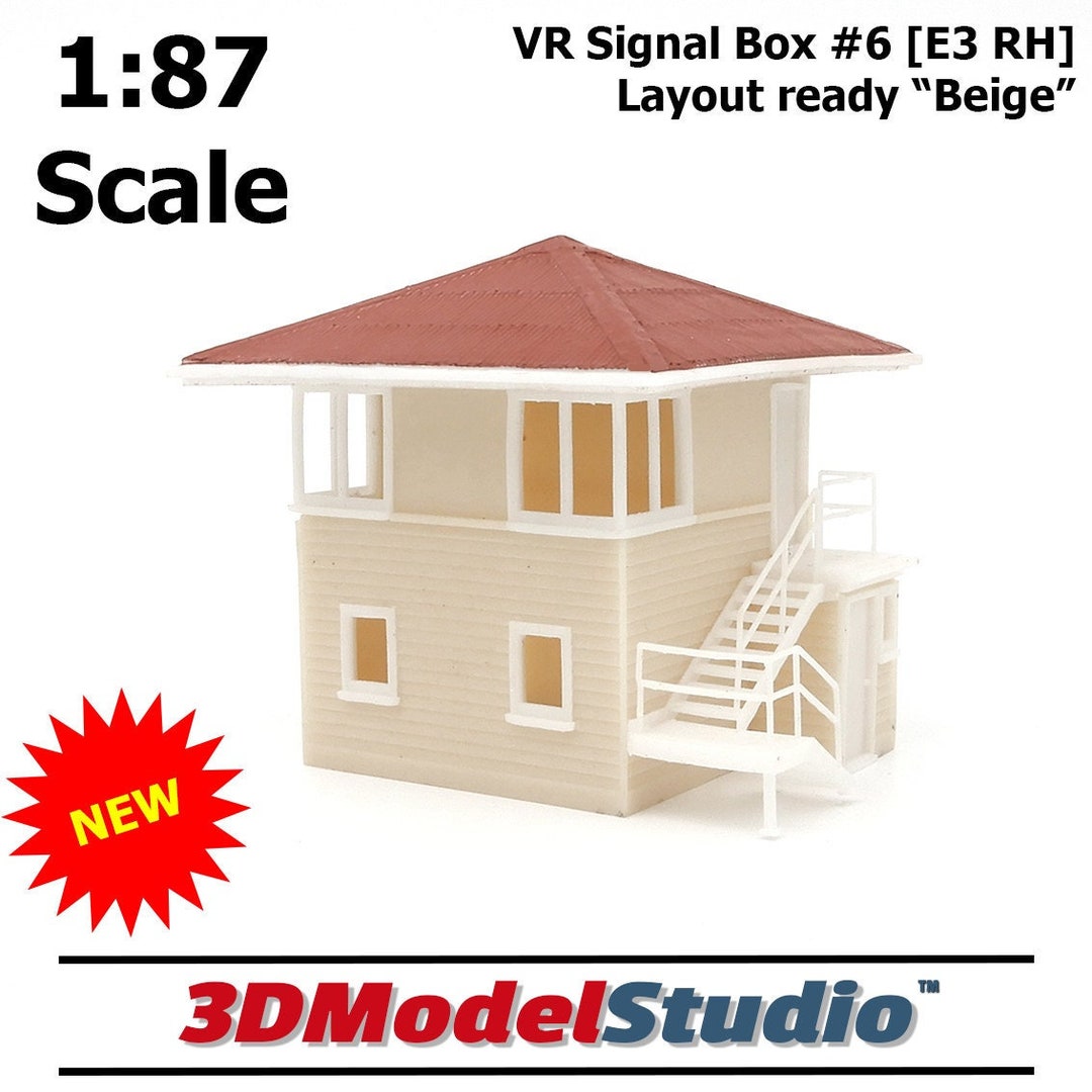 VR Victorian Railways Signal Box #6 [E3 RH] Beige 1:87 Scale - Etsy