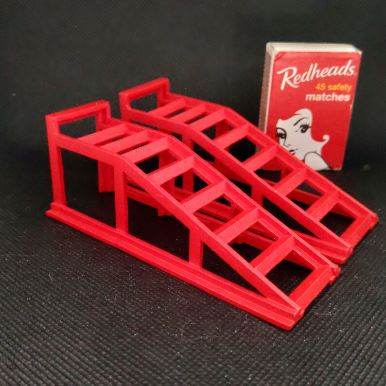 1:10 Scale 3D Model Vehicle Car Ramps pair Garage Diorama - Etsy