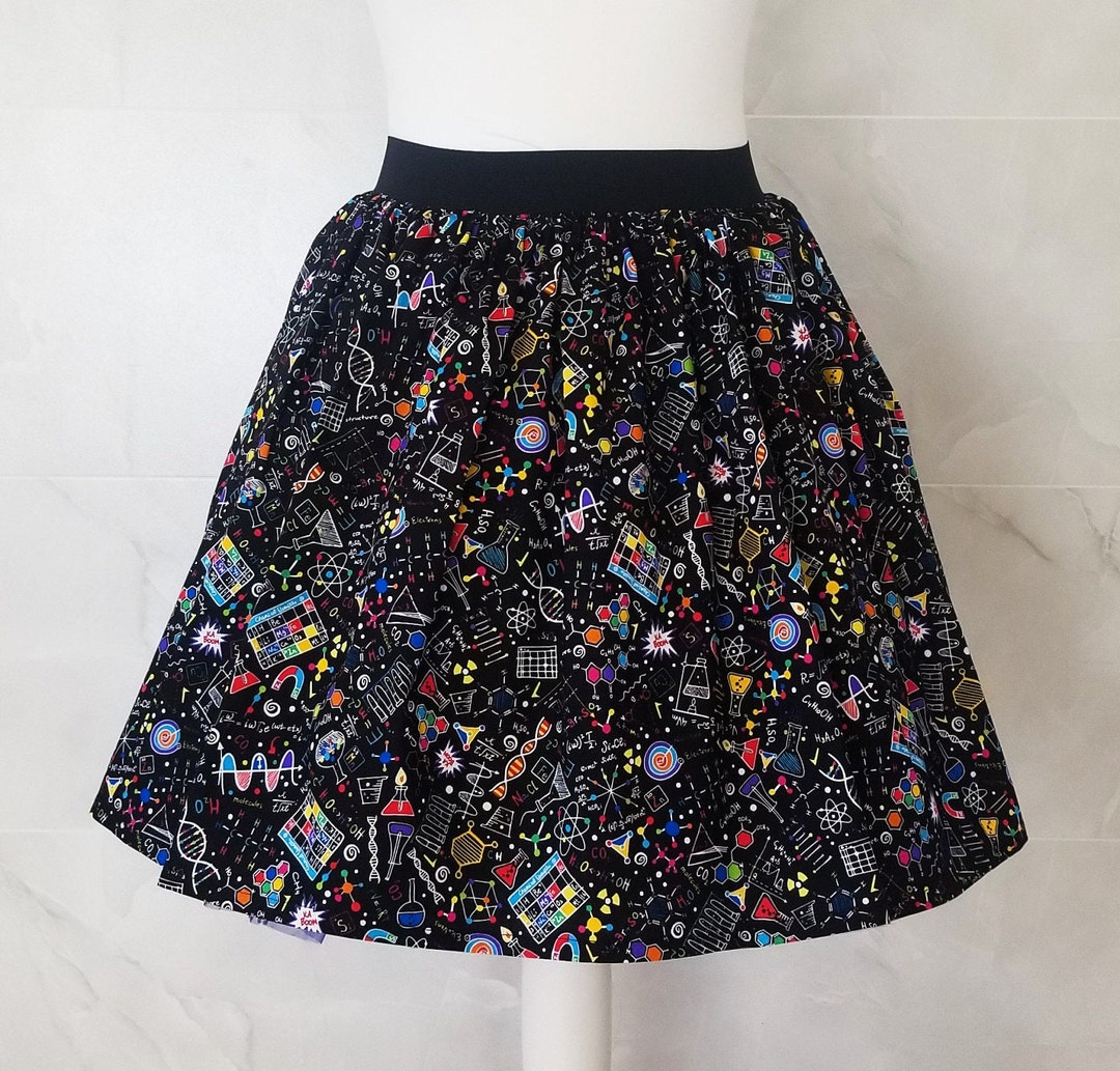 Woman's Science Skirt, Maths Skirt, Womans Science, Science Clothing ...