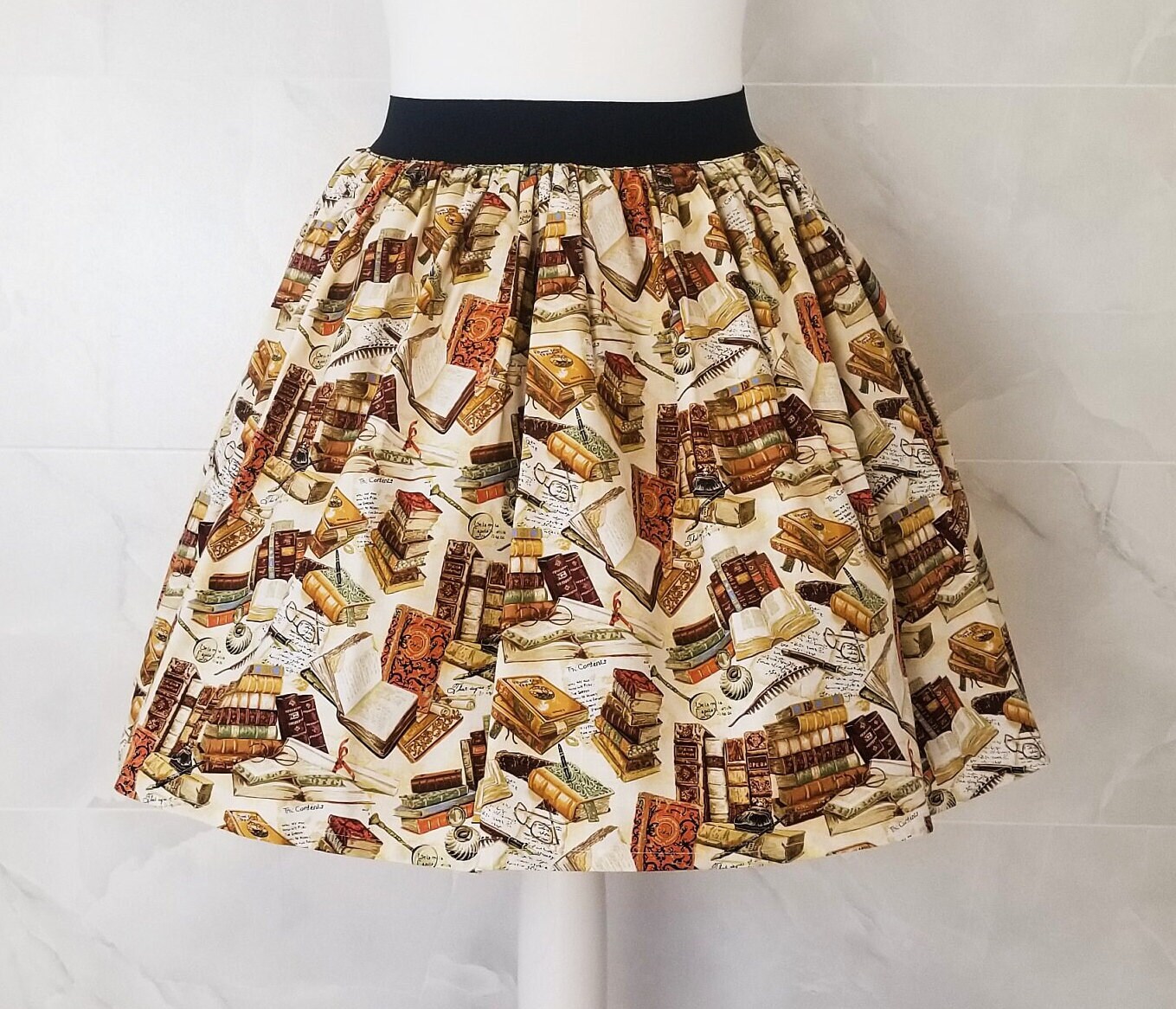 Book Skirt Womans Literature Skirt Womans Skirt Library - Etsy