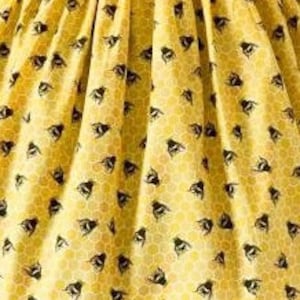 Bees Skirt, Womans Bees Skirt, Save the Bees, Gathered Skirt, Fashion ...