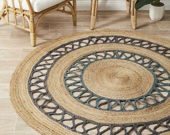 Round Boho Rug | Etsy