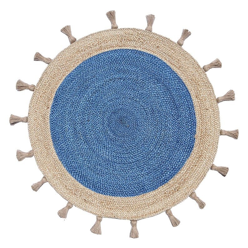 Natural Handwoven Round Jute Rug Round Boho Rug Large Round - Etsy