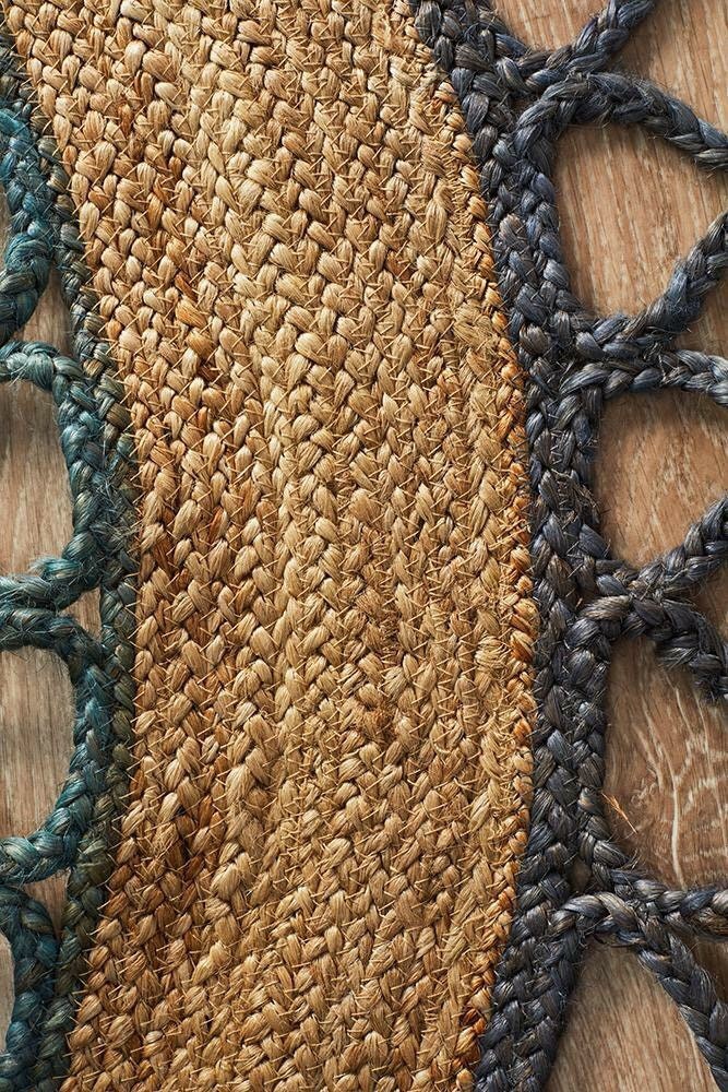 Natural Handwoven Jute Rug Round Round Boho Rug Large Round | Etsy