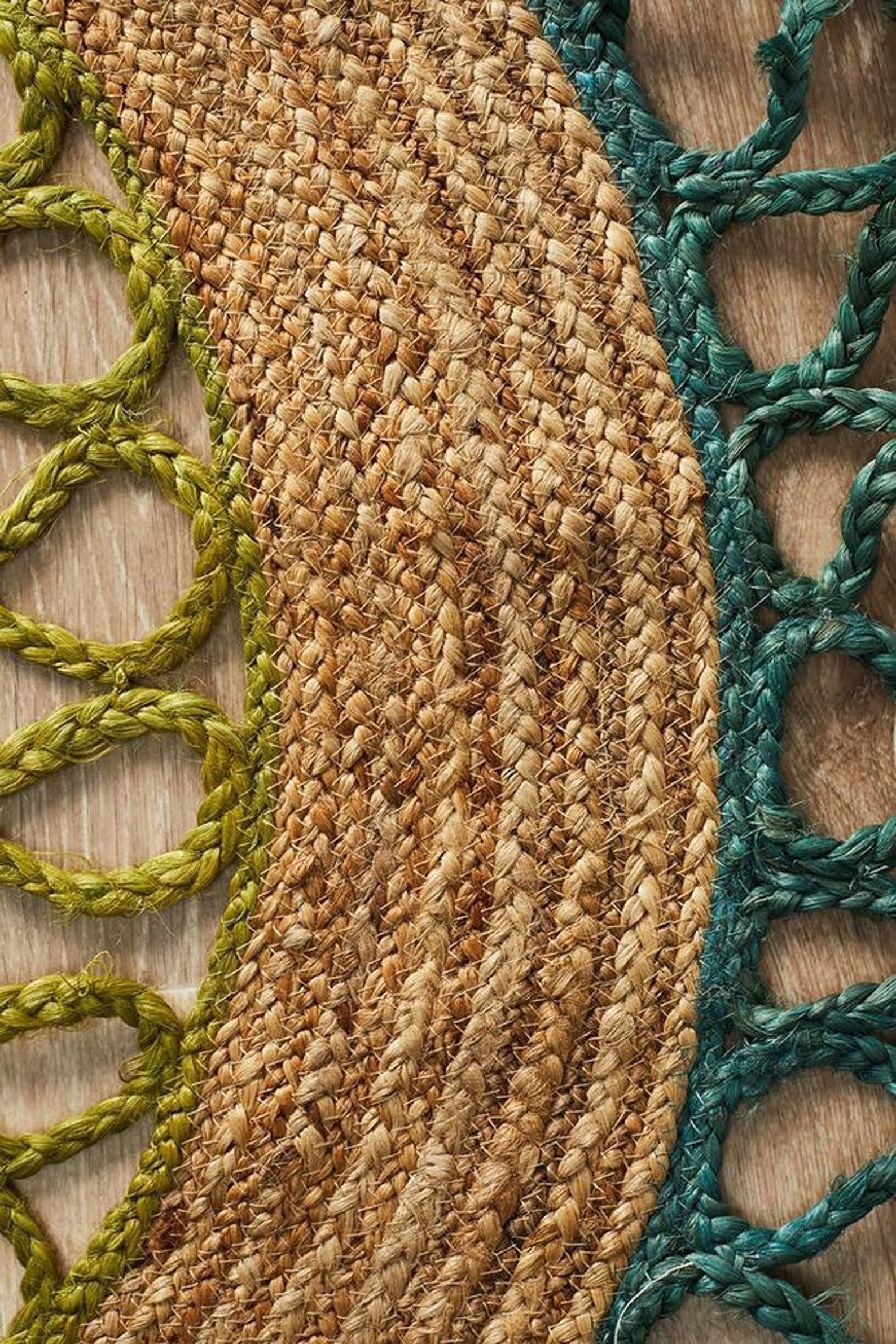 Natural Handwoven Jute Rug Round Round Boho Rug Large Round | Etsy