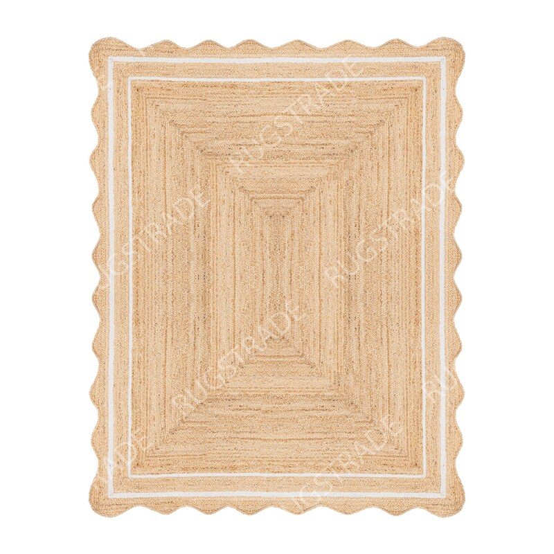 Scalloped Rug - Etsy