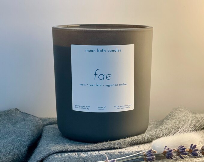 Moss and Egyptian Amber Bliss | Fae Enchantment Candle: Luxe Coconut ...