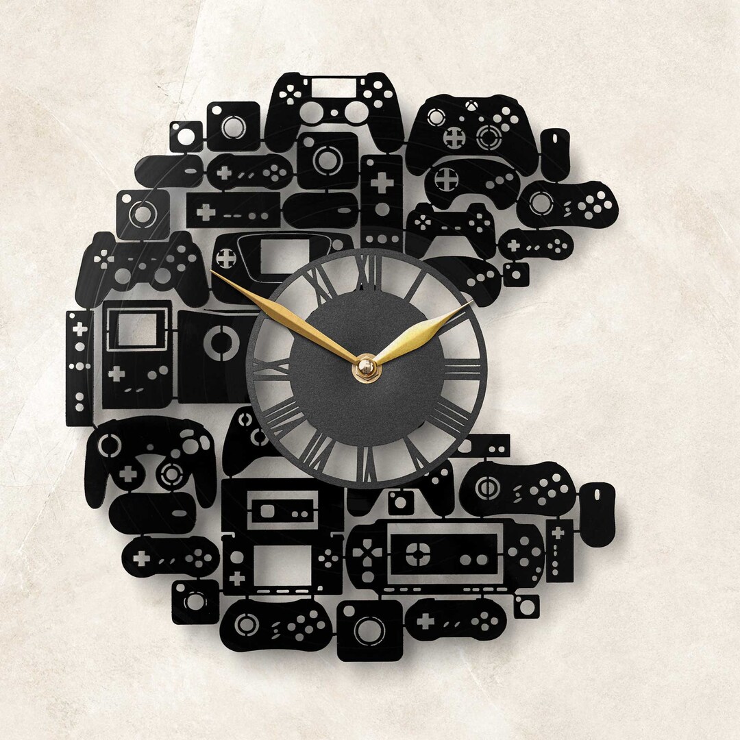 Gaming Clock Video Gaming Wall Clock Game Room Clock - Etsy