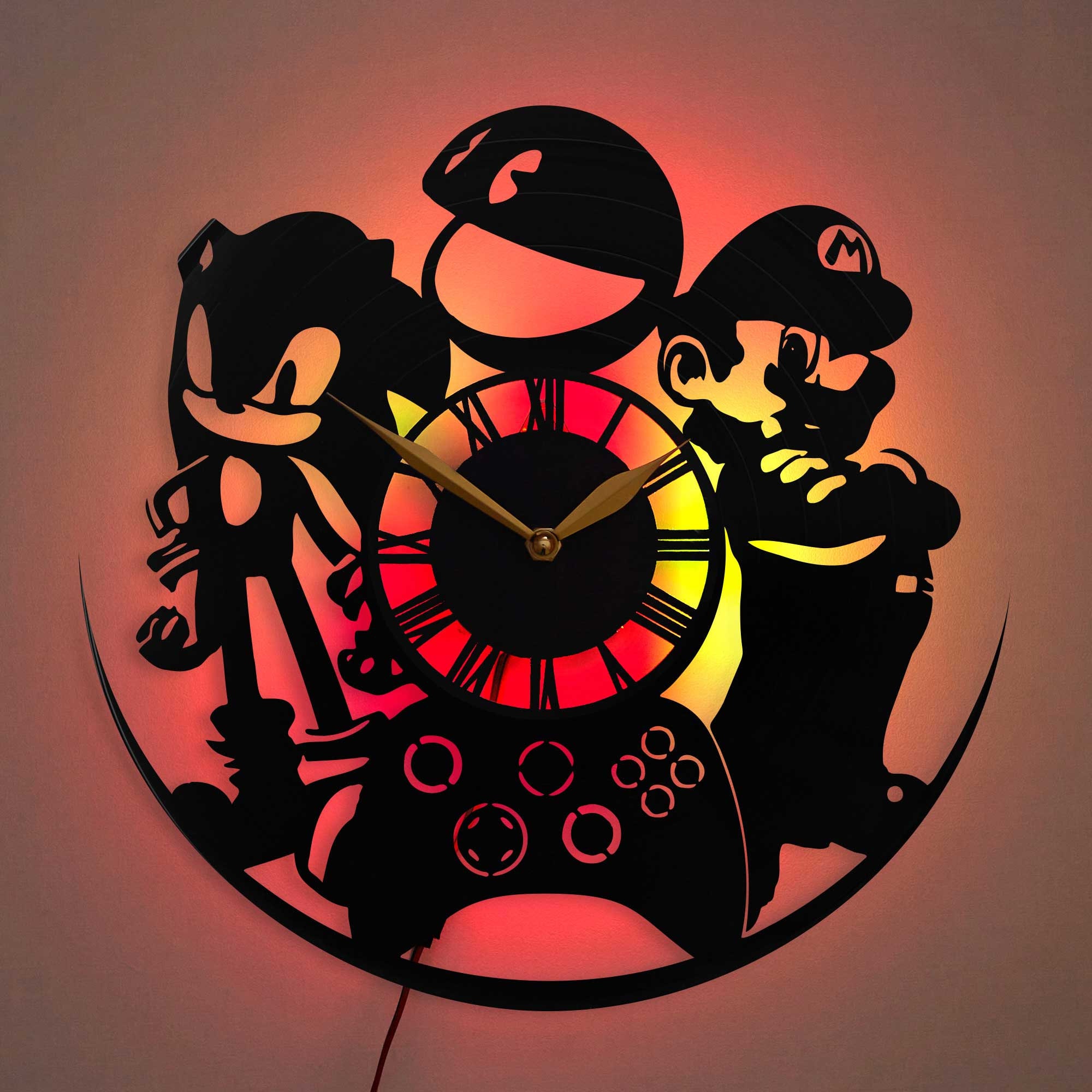 Gaming Clock Video Game Clock Game Room Clock Gaming Gift - Etsy UK